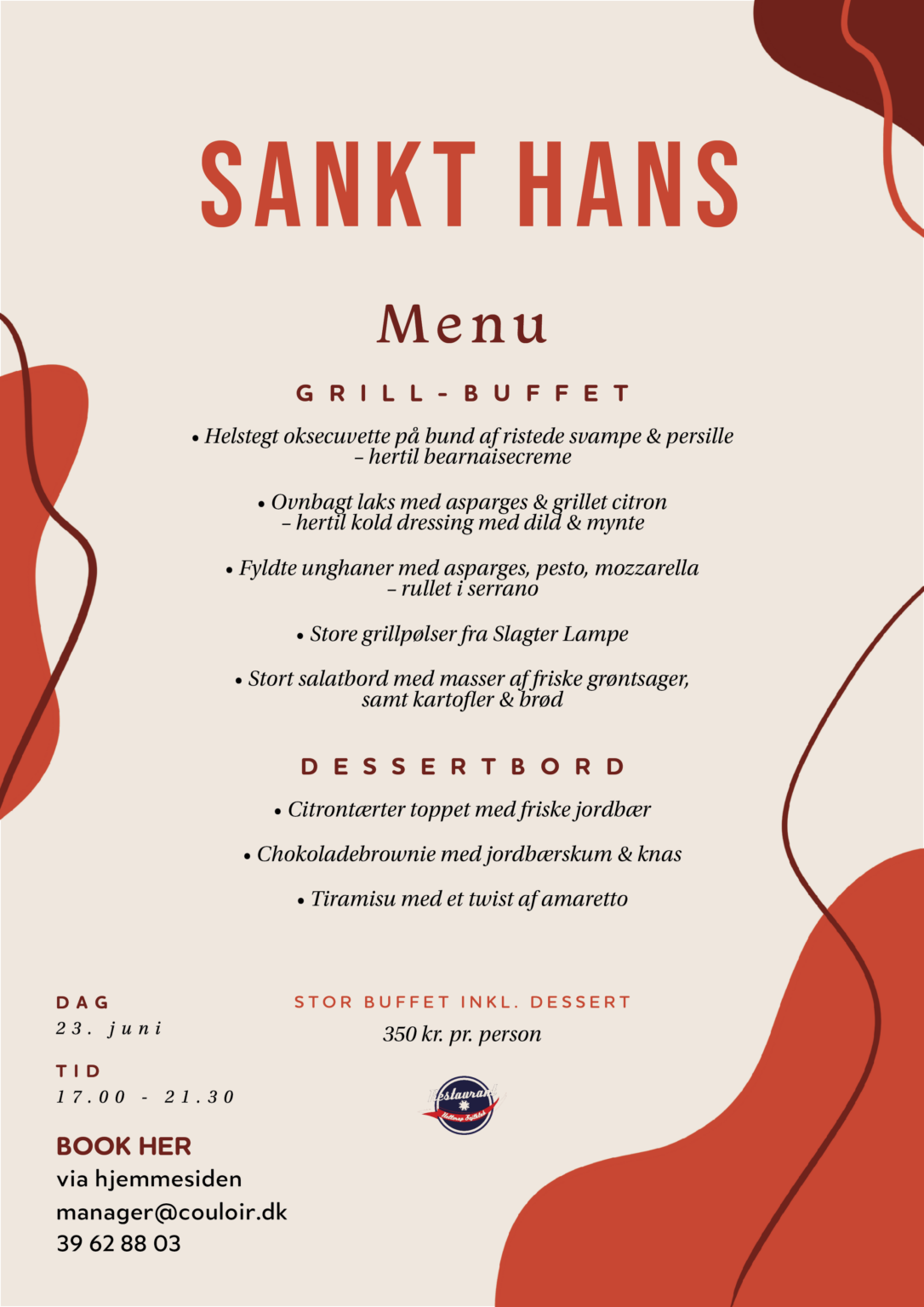 Menukort – Restaurant Hellerup Sejlklub